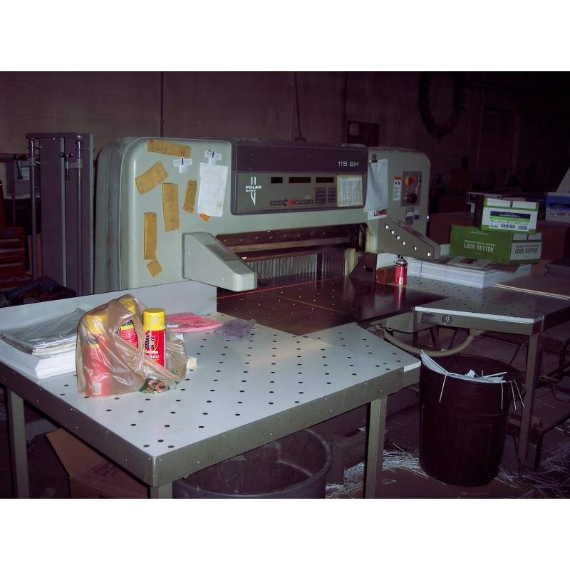 Used Polar 115EM 45" Paper Cutter - Pasquariello Graphics, Inc.